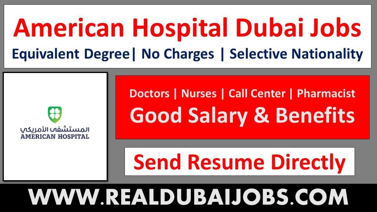 American Hospital Dubai Careers New Jobs Available Now 2025